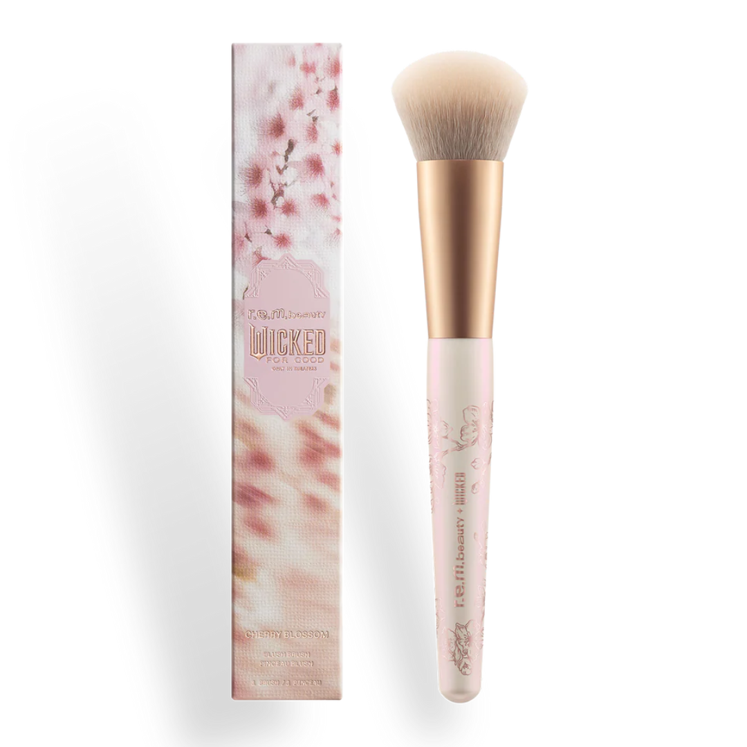 r.e.m. beauty x Wicked Cherry Blossom Blush Brush Preventa – Kama Beauty